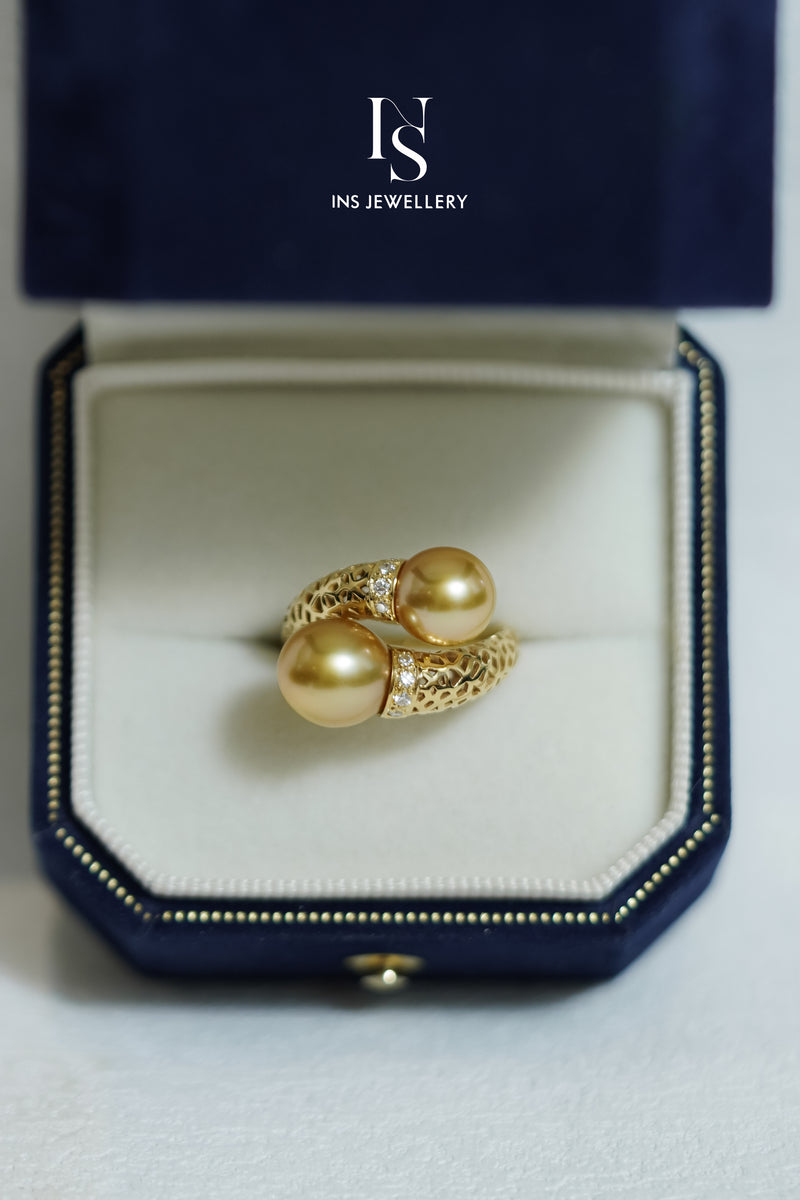 Golden Pearl Ring – INS Jewellery